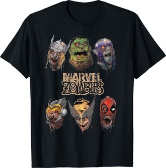 MARVEL Zombies Group Shot Zombie Heads T-Shirt