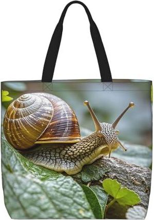 Generic Escargot Animal Sauvage Sac A Main Femme L&eacute;ger Sacs De Courses Grand Sac Cabas Pour Shopping Gym Voyage