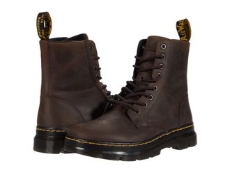 Dr. Martens Unisex Combs Leather Fashion Boot, Dunkelbraunes Verr&uuml;cktes Pferd, 45 EU