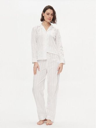 Lauren Ralph Lauren Pyjama ILN92305 Wei&szlig; Regular Fit