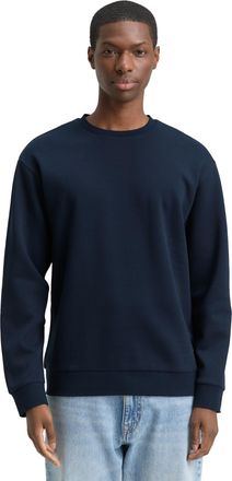 Tom Tailor Herren 1049014 Sweatshirt mit Logo-Badge, 10668-Sky Captain Blue, XXL
