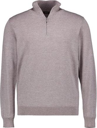 Boggi Milano Herren Troyer beige Merinowolle unifarben