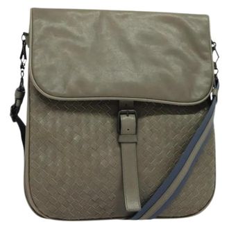 Bottega Veneta Sac bandouli&egrave;re vintage Pre-owned - Femme - Pre-owned - Gris - Taille: ONE Size