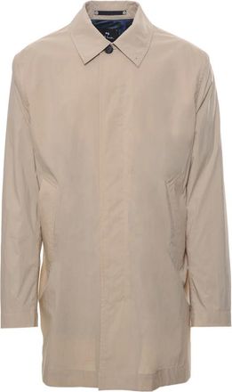 Paul Smith Homme, Manteaux, Beige, Taille: XL Parka Longue &agrave; Simple Boutonnage