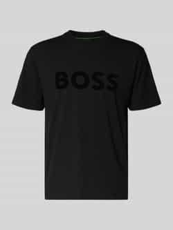 HUGO BOSS Regular Fit T-Shirt aus Baumwoll-Mix Modell ICONIC