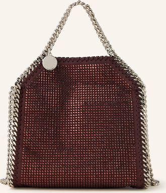 Stella McCartney Handtasche Falabella Tiny Mit Schmucksteinen rot