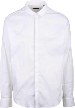 Emporio Armani Homme, Chemises, Blanc, Taille: 5XL Chemise Emporio Armani