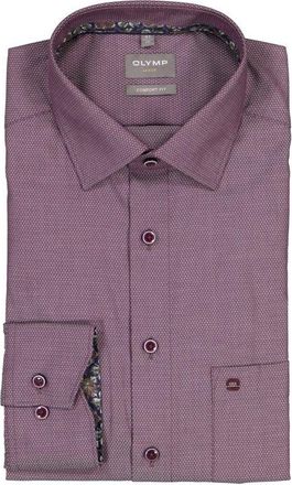 Olymp Herren Hemd rot Comfort Fit