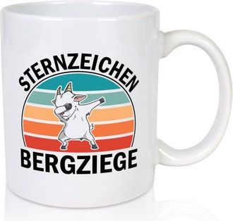 Generic Sternzeichen Bergziege | Berge | wandern | Wanderer - Tasse Weiss - Kaffeetasse/Geschenk/Familie