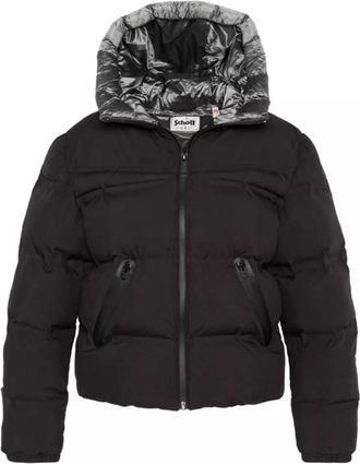 Schott NYC Damen Brittanyw Jacke, Schwarz, 38