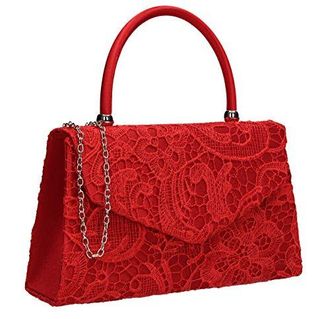 Swankyswans Kendall Pochette &eacute;l&eacute;gante en dentelle pour femme, rouge (rouge), Taille unique