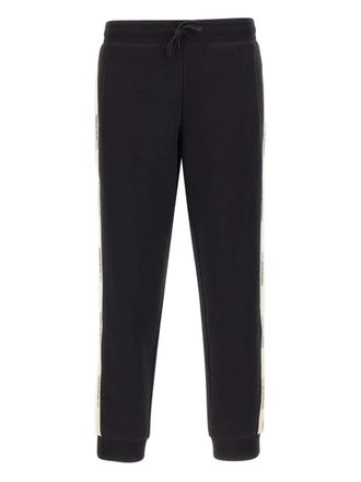 Emporio Armani pantalon de jogging à bandes logo - Noir