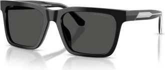 Emporio Armani Homme, Accessoires, Noir, Taille: 57 MM Lunettes de soleil carr&eacute;es