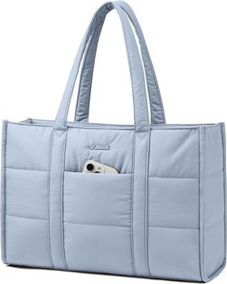 Lovevook Sac Cabas Femme, Puffer Sac a Main 15,6 Pouces Sacs Ordinateur Grand, Sac de Cours Sac Fourre Tout pour Les Cours Lycee Travail Universit&eacute; Affaires