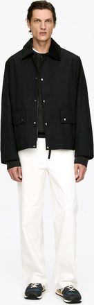 Arket Lockere Canvas-Hose -Wei&szlig;