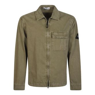 Stone Island Homme, Vestes, Vert, Taille: L Veste surchemise