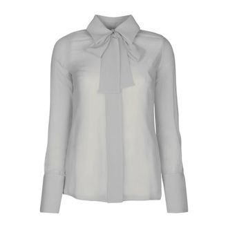 Elisabetta Franchi Damen, Blusen & Hemden, Grau, XSGr&ouml;&szlig;e