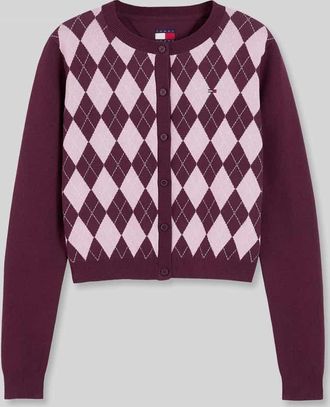 Tommy Jeans Regular Fit Strickjacke aus reiner Baumwolle