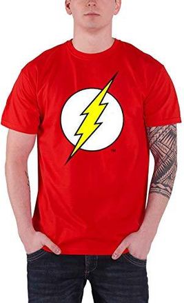 The Flash WB-1-FL004-H29-7, T-Shirt Manches Courtes Pour des hommes, Rosso, M