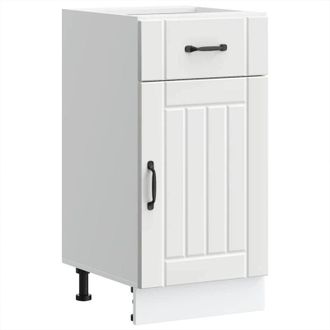 vidaXL Vidaxl - Armoire de cuisine Lucca blanc bois ding&eacute;nierie