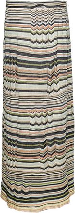 Missoni jupe longue &agrave; motif zigzag - Tons neutres