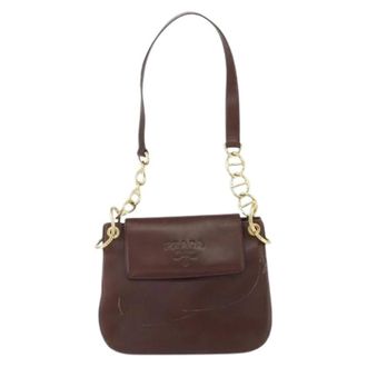 Prada Sac port&eacute; &eacute;paule Vintage Pre-owned - Femme - Pre-owned - Brun - Taille: ONE Size