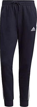 adidas Adidas Mens Essentials French Terry Tapered Cuff 3-Stripes Pants