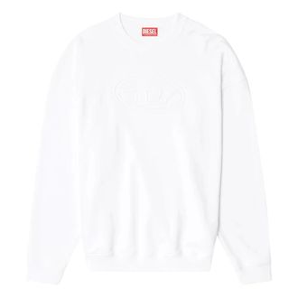 Diesel S-Mart-Bigoval Sweatshirt - - Sweatshirts & Hoodies - Herren - Wei&szlig; - XL
