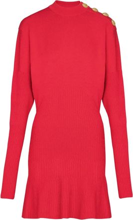 Balmain Verziertes Kleid - Rosa