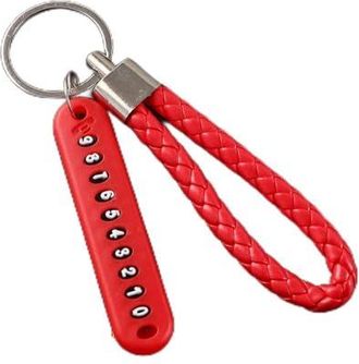 Generic Porte-cl&eacute;s avec pendentif en corde tiss&eacute;e anti-perte - Accessoires pour carte de t&eacute;l&eacute;phone, Rouge-1., taille unique