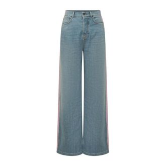Fiorucci Jean Baggy &agrave; Rayures - Femme - Jeans - Bleu - Taille: W28