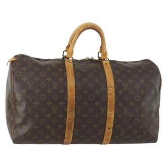 Louis Vuitton Pre-owned Canvas Weekend Bag - - Pre-owned - Damen - Braun - ONE SIZE