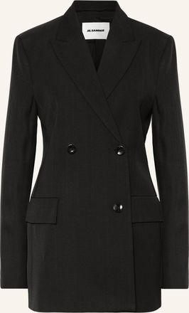 Jil Sander Longblazer Mit Seide schwarz