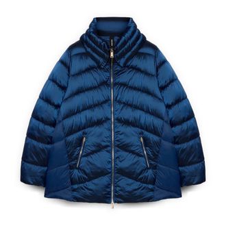 Fiorella Rubino Damen, Jacken, Blau, 2XLGr&ouml;&szlig;e