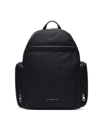 Tommy Hilfiger Rucksack Th Business Leather Backpack AM0AM14684 Schwarz