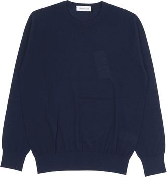 Bellwood Rundhals-Strickware - - Knitwear - Herren - Blau - 4XL