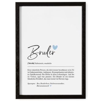 Fjällräven Definition Poster & Kunstdrucke | Weihnachtsgeschenke Bruder Geschenk | Wandbilder Wohnzimmer | Weihnachten Geschenke für Bruder Geburtstag | Wanddeko