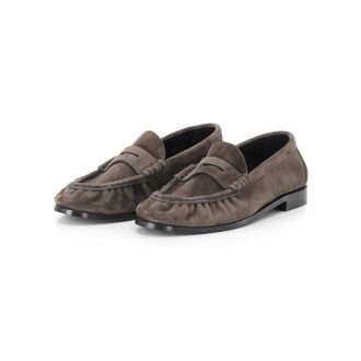Saint Laurent Loafers aus Veloursleder