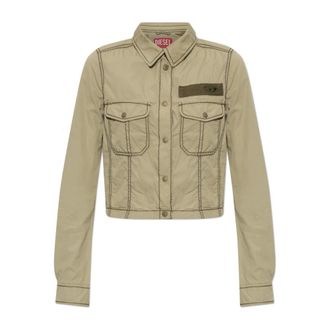 Diesel G-Roovy Jacke - - Jackets - Damen - Gr&uuml;n - XS