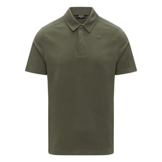 K-Way Viggo Light Stretch Jersey Slim Polo - - Tops - Herren - Gr&uuml;n - 2XL