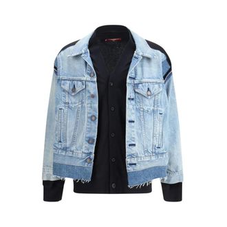 Junya Watanabe Denimjacke mit Cardigan - - Jackets - Herren - Blau - S