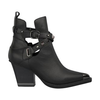 Alma En Pena Studded und Schnallenbootie - - Shoes - Damen - Schwarzk - 40 EU
