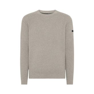 Roberto Ricci Design Rrd, Homme, Pulls, Beige, Taille: XL Pull en Laine Tricoté Rond
