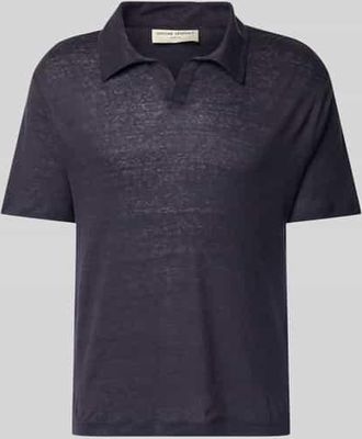 Officine G&eacute;n&eacute;rale Regular Fit Poloshirt aus reinen Leinen