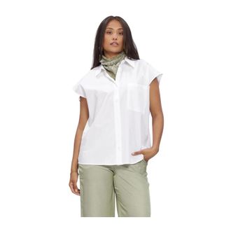 Refined Department &Auml;rmellose Popeline-Bluse Raffy - - Blouses & Shirts - Damen - Wei&szlig; - XS