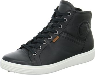 Ecco Ecco Damen SOFT7W High-Top Sneaker, Schwarz (BLACK 1001), 35 EU