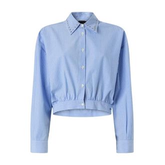 Pinko Pinko, Femme, Blouses et Chemises, Bleu, Taille: 42 FR Chemise Charita