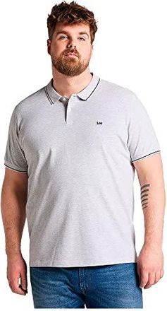 Lee Polo piqu&eacute; T-Shirts, Sharp Grey Mele, XXXXXL Homme