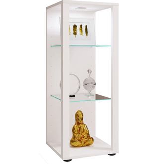 ebuy24 Ebuy24 - Ligne de base Glasol h. 90 x l. 35 x p. 35 cm Blanc