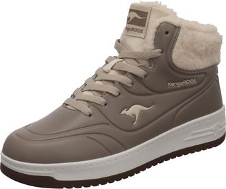 Kangaroos Damen K-Top Scoop Mid Sneaker, Stone Brown/Crystal Gray, 39 EU